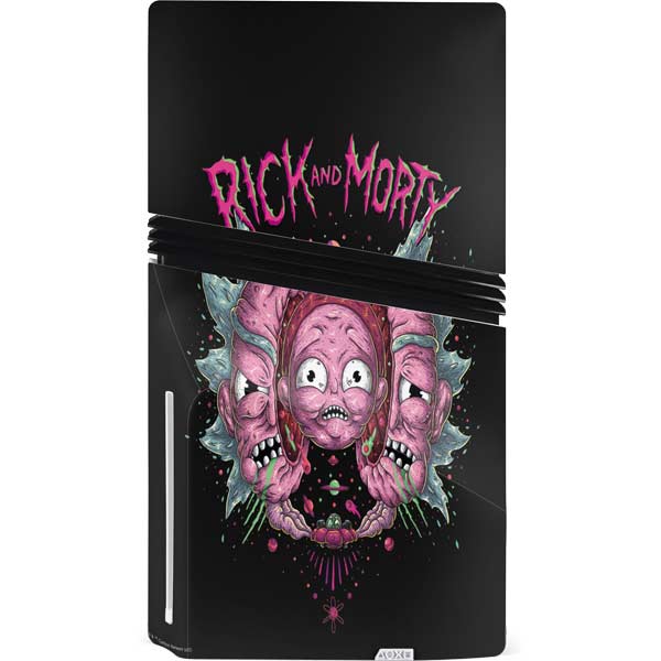 Adult Swim Rick and Morty Split Head Rick Skin for PS5 Pro Console with ...
