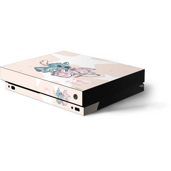 Disney Lilo and Stitch Stitch and Angel Xbox One X Console Skin – Skinit