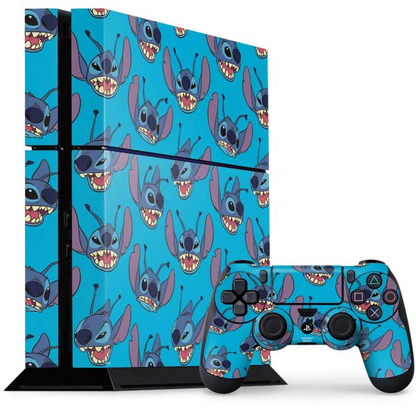 Disney Lilo and Stitch Face Expression Pattern PlayStation PS4 Skins ...