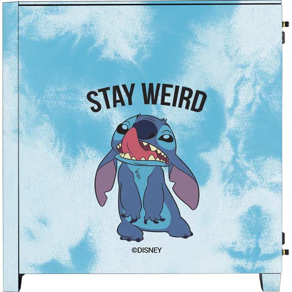 Stitch Stay Weird Corsair 4000D Tempered Glass Mid-Tower ATX Case Skin ...