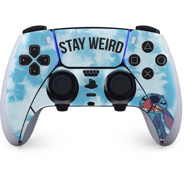 Stitch Stay Weird PS5 DualSense Edge Pro Controller Skin – Skinit