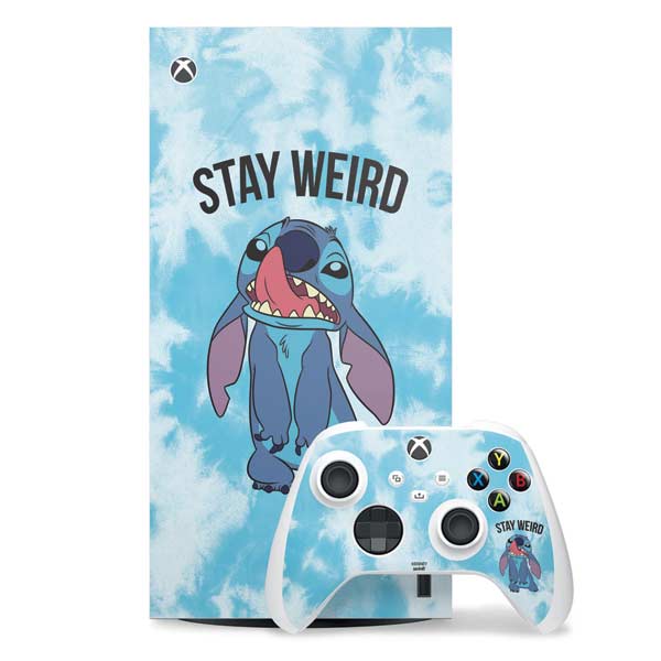 Xbox Series X Skins | Disney Lilo and Stitch Stay Weird Skinit Skins