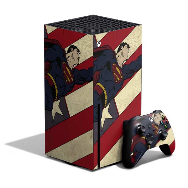 DC Comics Superman Vintage Pose American Flag Xbox Series X Skins ...