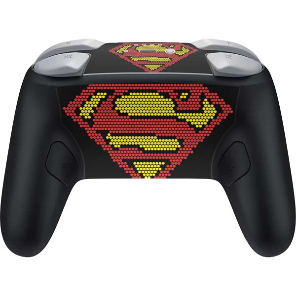 DC Comics Superman Logo Pixels Nintendo Switch 2 (2025) Pro Controller ...