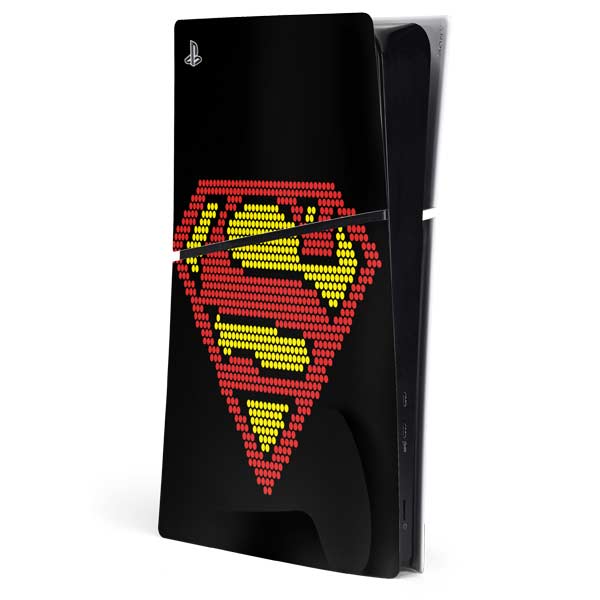 DC Comics Superman Logo Pixels Skin for PS5 Slim Digital Edition ...