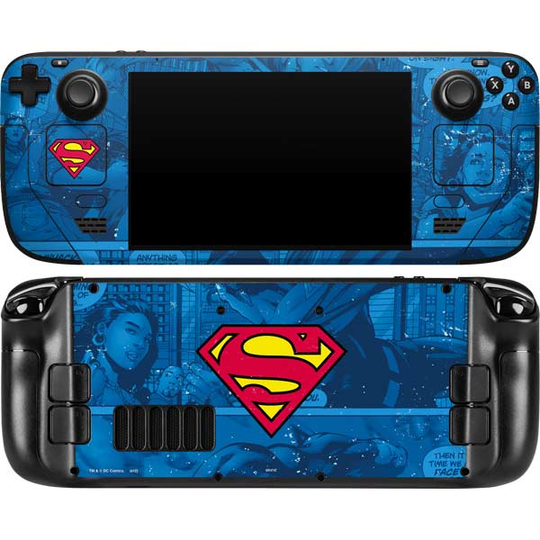 DC Comics Superman Logo Background Pattern Steam Deck Handheld Gaming ...