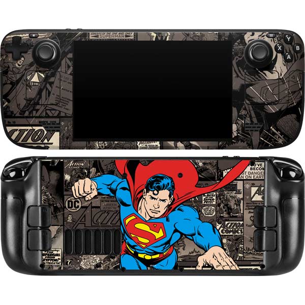 DC Comics Superman Vintage Action pose pattern Steam Deck Handheld ...