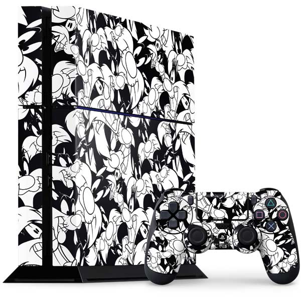 PlayStation PS4 Skins | Looney Tunes Sylvester Super Sized Pattern ...