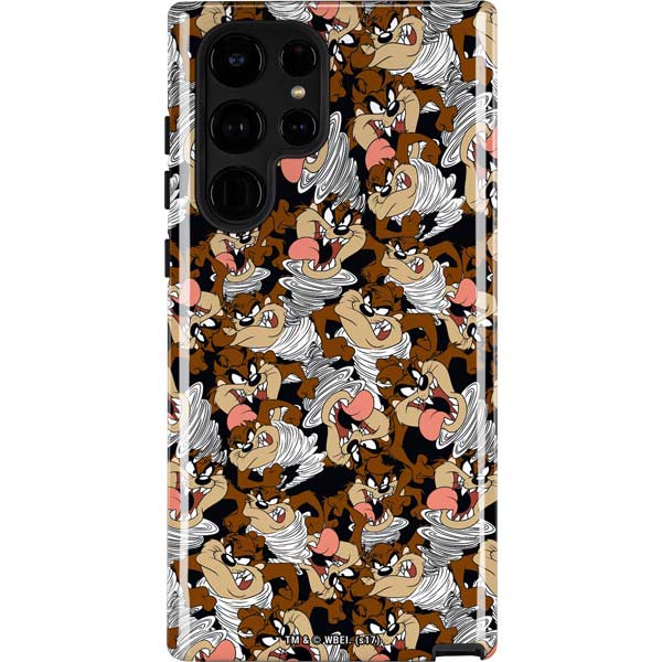 Galaxy S25 Ultra Looney Tunes Taz Super Sized Pattern Impact Case ...