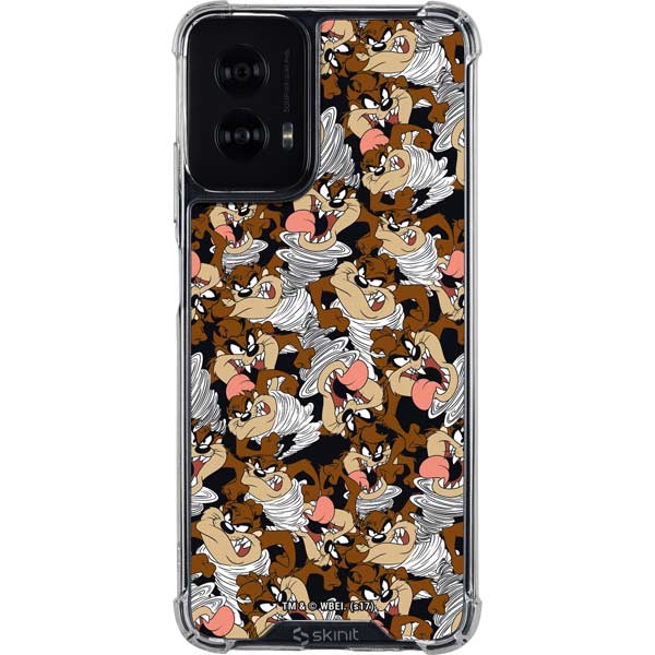 Looney Tunes Taz Super Sized Pattern Moto G Power 5G Clear Case ...