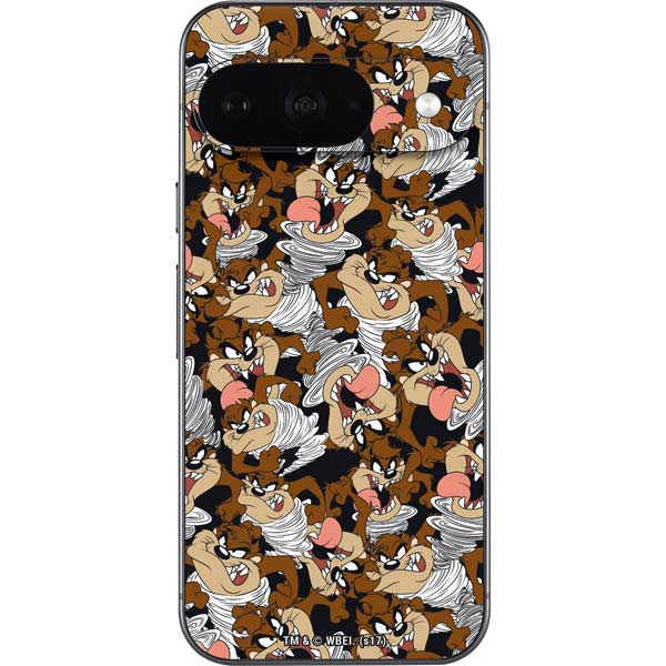 Looney Tunes Taz Super Sized Pattern Skin for Google Pixel 9 | Skinit