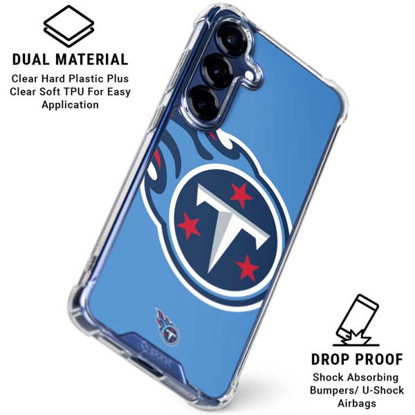 NFL Tennessee Titans Large Logo Galaxy S25 FE Clear Case | Transparent ...