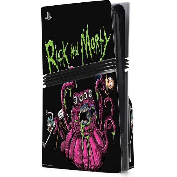 Adult Swim Rick and Morty Tentacle Attack Skin for PS5 Pro Console with ...