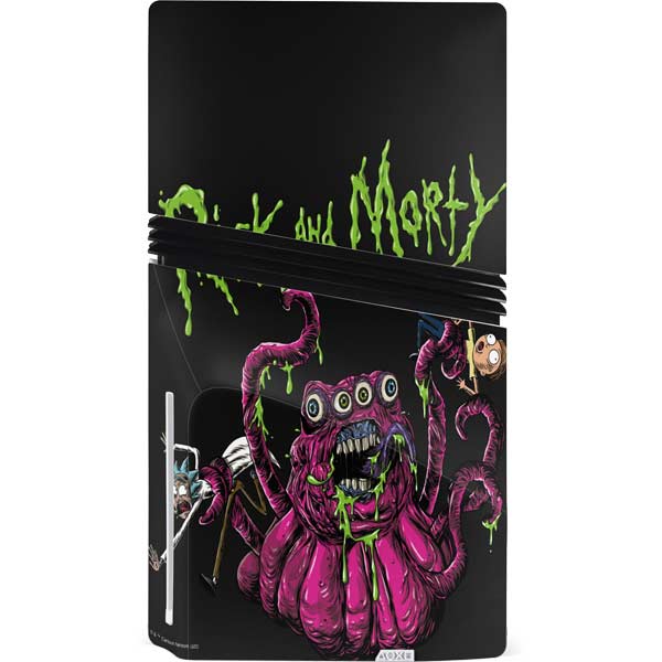 Adult Swim Rick and Morty Tentacle Attack Skin for PS5 Pro Console with ...