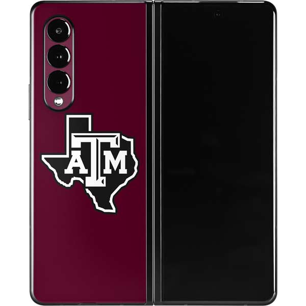 Texas A&M Black Logo Skin for Galaxy Z Fold3 5G | Decals - Skinit