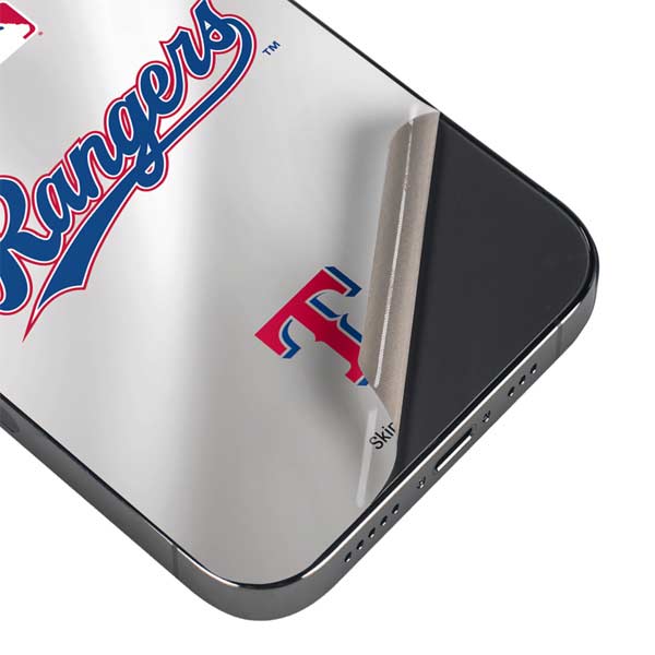 iPhone 16 Pro Max MLB Texas Rangers Home Jersey Skin | Decals | Wraps ...