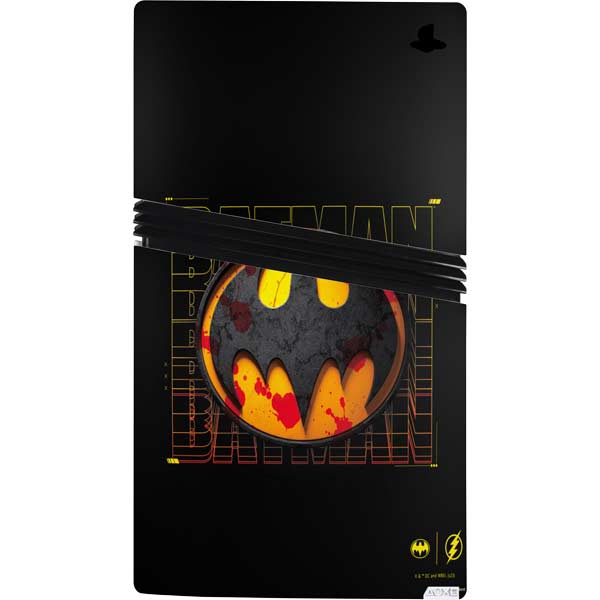DC Comics The Flash Movie: Batman Bloody Logo Skin for PS5 Pro Console ...