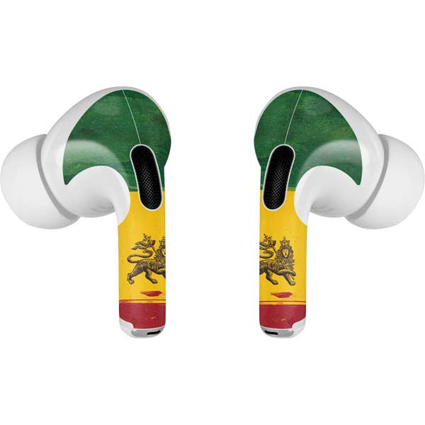 The Lion of Judah Rasta Flag AirPods Skins | Skinit.com
