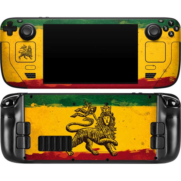 The Lion of Judah Rasta Flag Steam Deck Handheld Gaming Computer OLED ...
