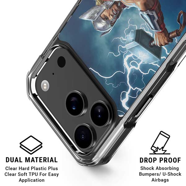 Marvel Thor Thor and Mjolnir iPhone 17 Pro Max MagSafe Case | Skinit