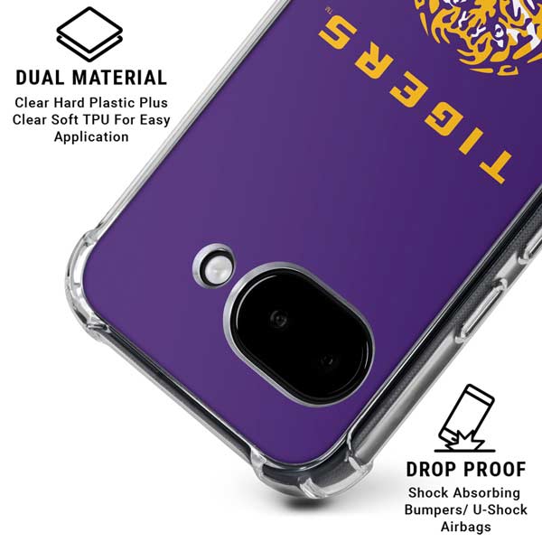 Tigers LSU Google Pixel 9a Clear Case | Clear Phone Cases – Skinit