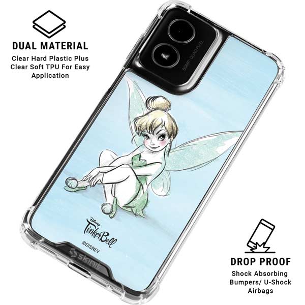 Disney Tinker Bell Sketch Art Moto G Power 5G Clear Case | Transparent ...