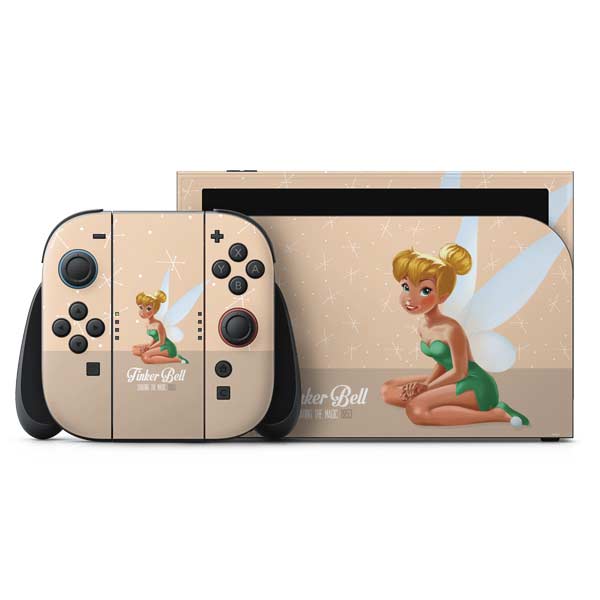 Tinker Bell Pink Split Nintendo Switch 2 (2025) with Joy-Con Skin | Skinit