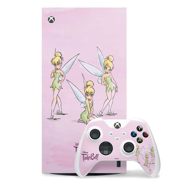 Disney Tinker Bell Water Color Art Poses Xbox Series X Skins | Skinit
