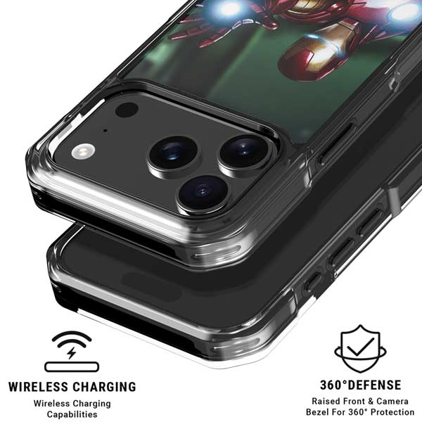 Marvel Tony Stark Iron Man iPhone 17 Pro Max Clear Case | Clear Phone ...