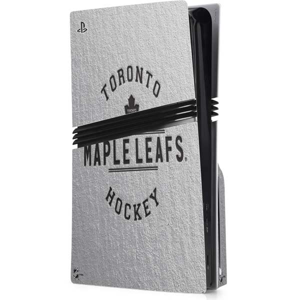 NHL Toronto Maple Leafs Black Text Skin for PS5 Pro Console with Disk ...