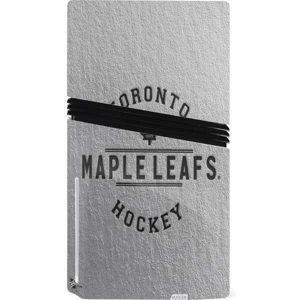 NHL Toronto Maple Leafs Black Text Skin for PS5 Pro Console with Disk ...