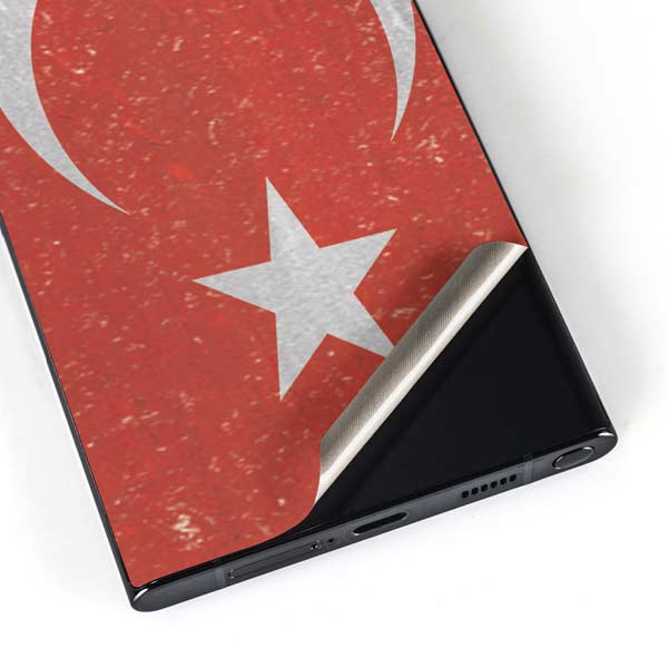 Galaxy S25 Ultra Turkish Flag Distressed Skin | Skinit