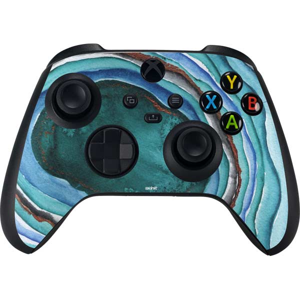 Turquoise Watercolor Geode Microsoft Xbox Skin – Skinit