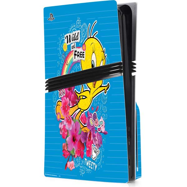 Looney Tunes Tweety Bird Wild and Free Skin for PS5 Pro Console with ...