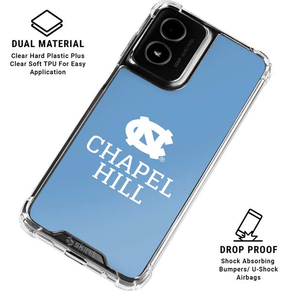 University of North Carolina UNC Chapel Hill Moto G Power 5G Clear Case ...