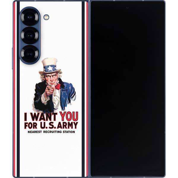 Uncle Sam Vintage War Poster Skin for Galaxy Z Fold6 | Skinit