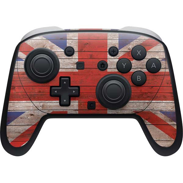 United Kingdom Flag Dark Wood Nintendo Switch 2 (2025) Pro Controller ...