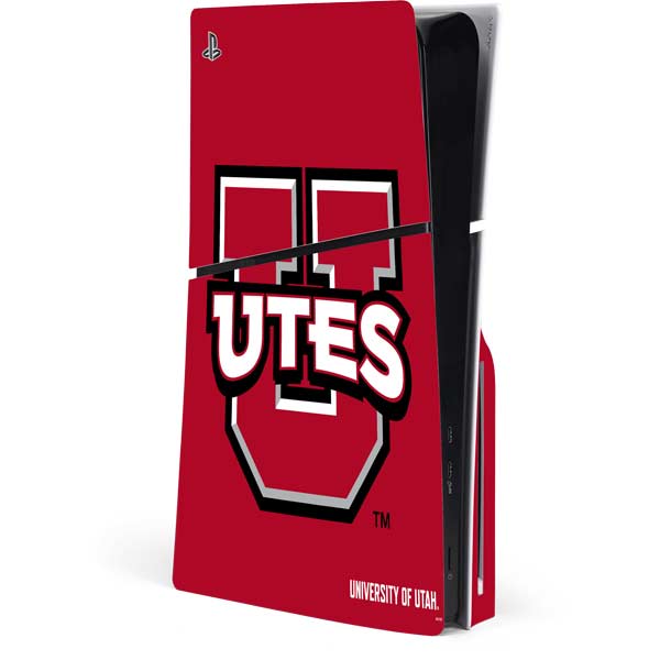 University of Utah Block U Skin for PS5 Slim Disk Console - Skinit