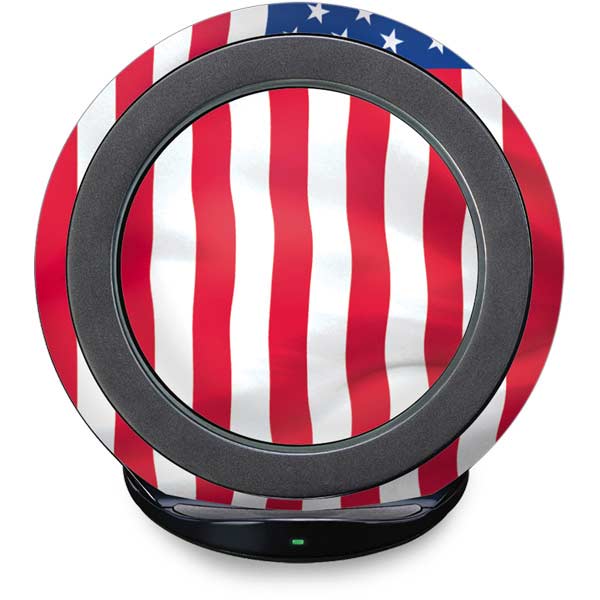 USA Flag American Flag Fast Charge Wireless Charging Stand Skin – Skinit