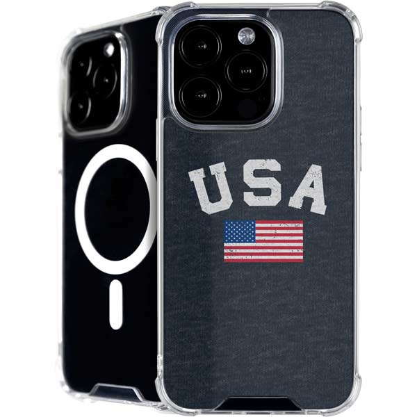 USA with American Flag iPhone 16 Pro MagSafe Case | Skinit