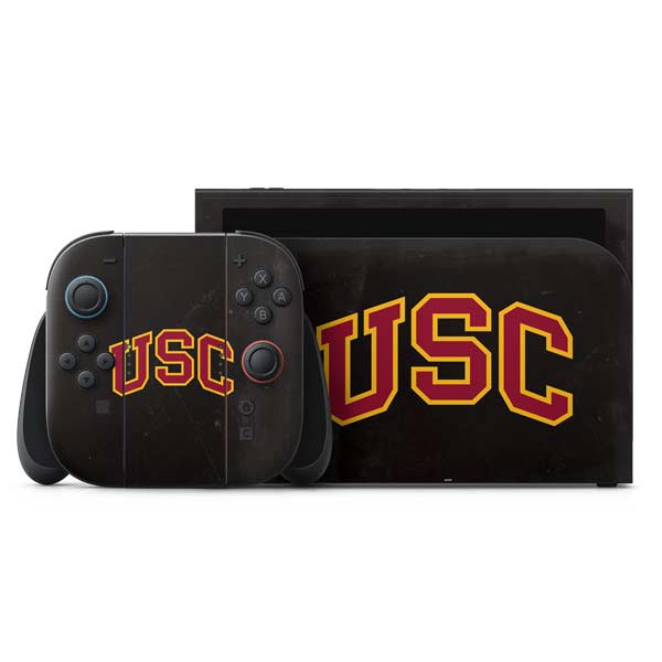 USC Logo Black Distressed Nintendo Switch 2 (2025) with Joy-Con Skin ...