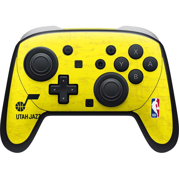 NBA Utah Jazz Yellow Texture Nintendo Switch 2 (2025) Pro Controller ...