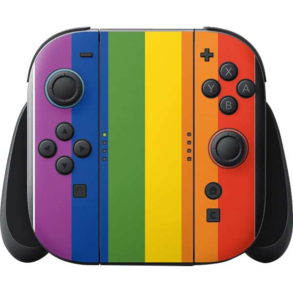 Vertical Rainbow Flag Nintendo Switch 2 (2025) with Joy-Con Skin | Skinit