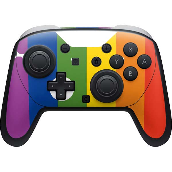 Vertical Rainbow Flag Nintendo Switch 2 (2025) Pro Controller Skin | Skinit