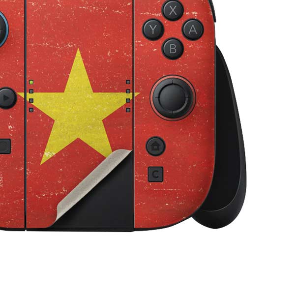Vietnam Flag Distressed Nintendo Switch 2 (2025) Joy-Con Controller ...
