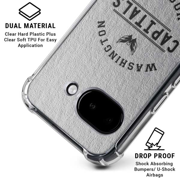 Washington Capitals Black Text Google Pixel 9a Clear Case | Clear Phone ...