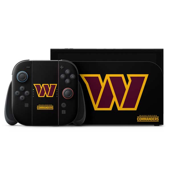 Washington Commanders Black Background Nintendo Switch 2 (2025) with ...