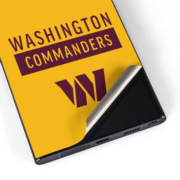 Galaxy S25 Ultra NFL Washington Commanders Yellow Skin | Skinit
