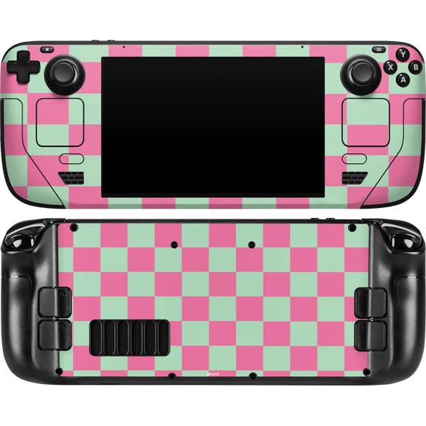 Watermelon Checkered Steam Deck Handheld Gaming Computer OLED Skin – Skinit