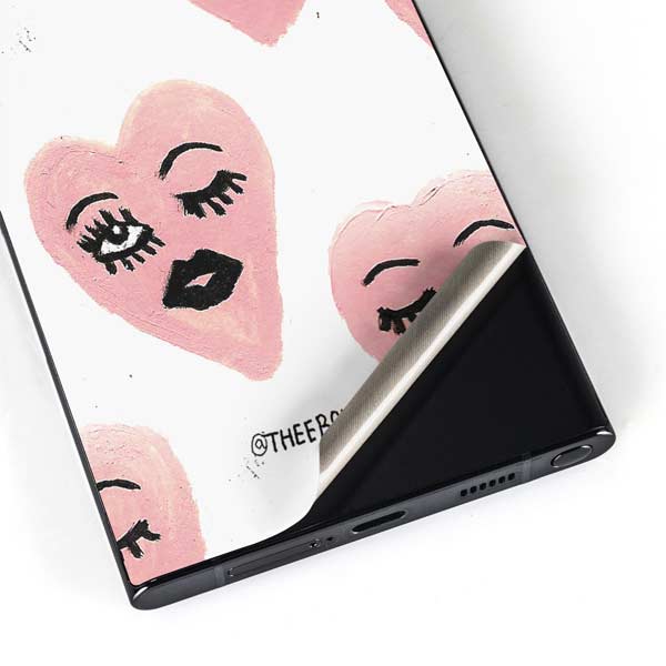 Galaxy S25 Ultra Bouffants and Broken Hearts Winking Hearts Skin | Skinit